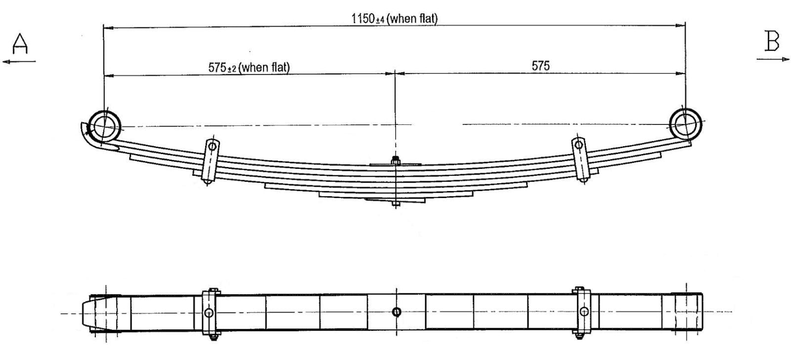WCS Multileaf Spring for Mitsubishi Canter (Front) – Direct Suspensions