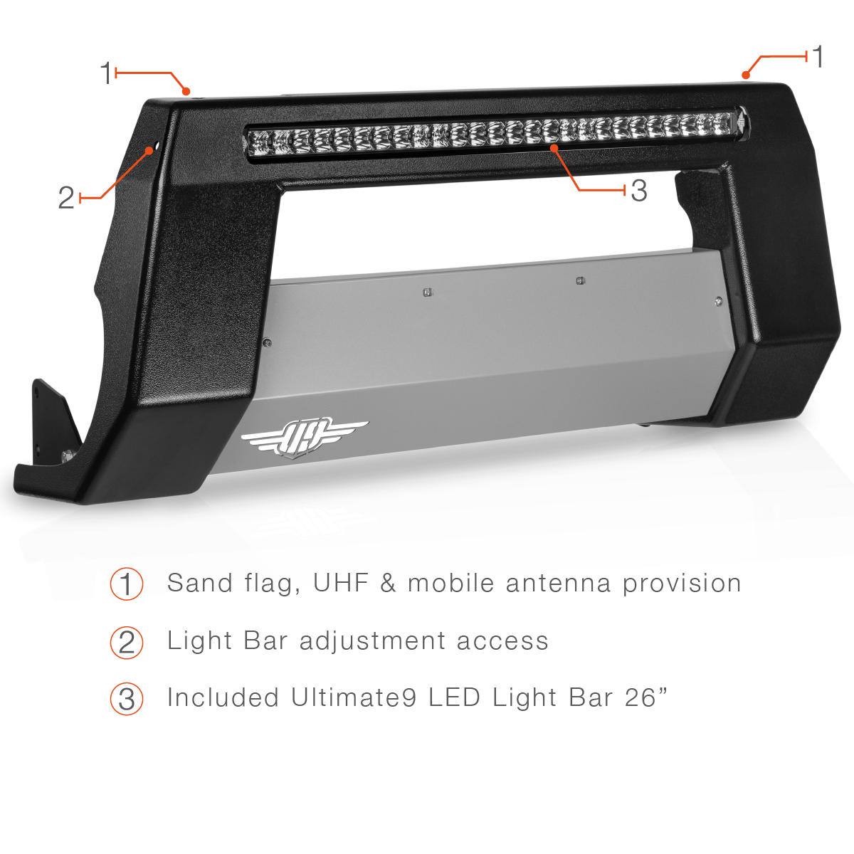 Ultimate9 Nudge Bar for Isuzu MU-X (2021 on) – Direct Suspensions
